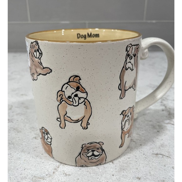 Spectrum Designz | Dining | Dog Mom English Bulldog Hand Painted Large ...